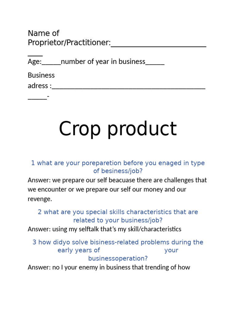 Name of Proprietor | PDF