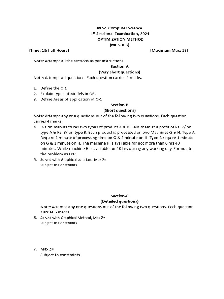 Operation Resarch | PDF