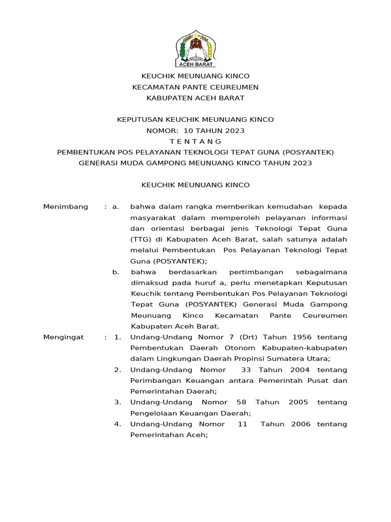 SK Posyantek 2024 | PDF