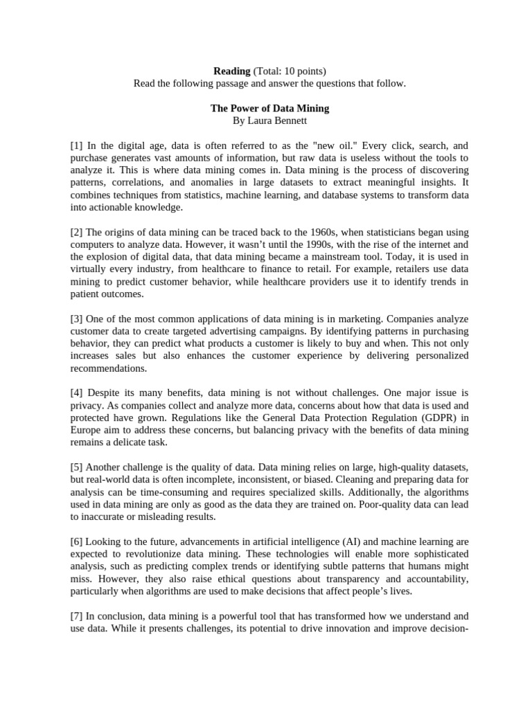 Data Mining: Insights, Uses, and Challenges | PDF | Data Mining | Data