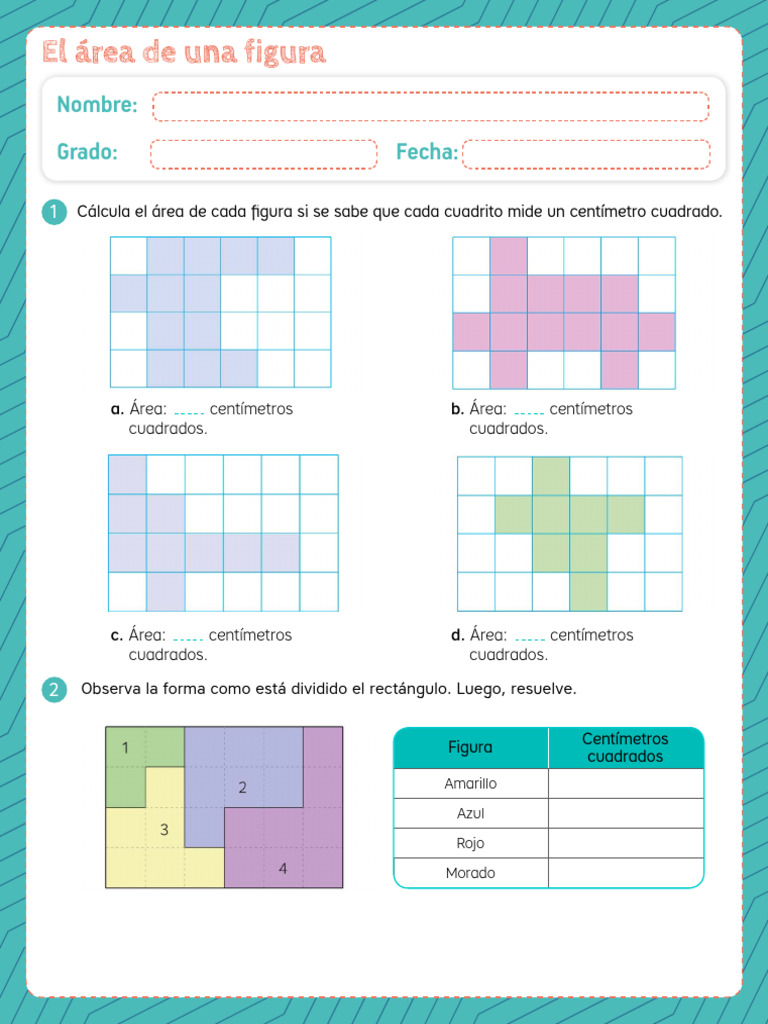 Ficha de Área de Un Poligono | PDF