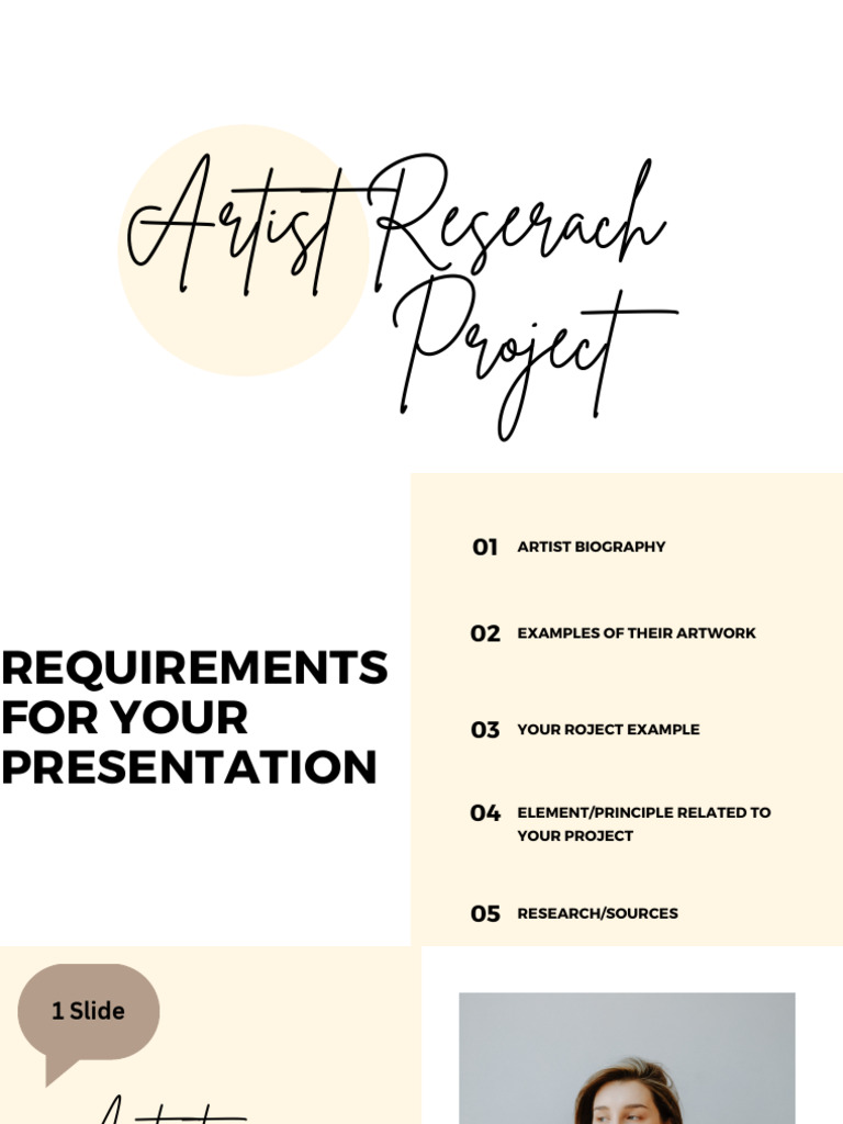Artist Presentation Project | PDF
