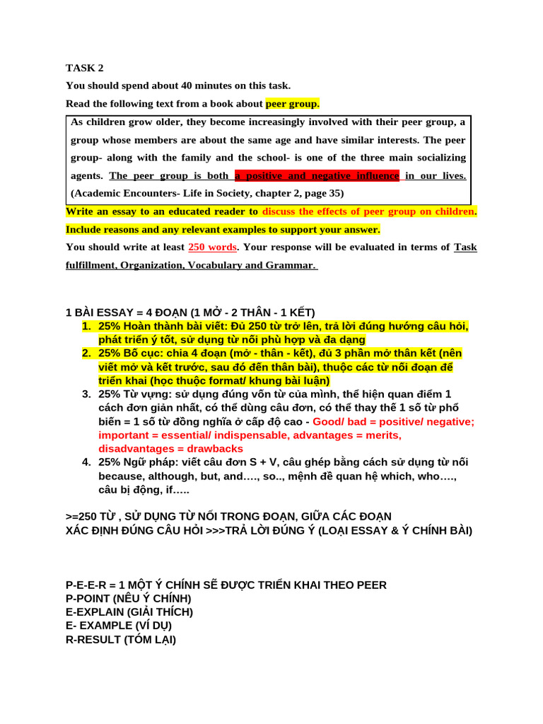 Task 2 Writing Essays | PDF