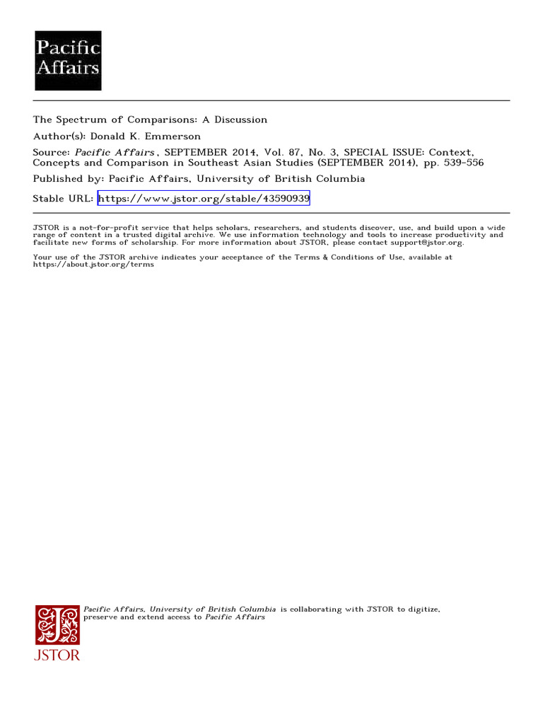 Emmerson SpectrumComparisonsDiscussion 2014 | PDF | Methodology ...