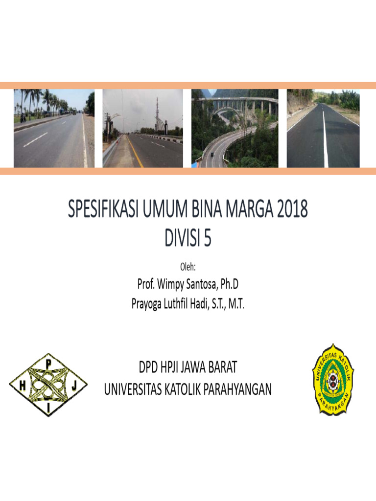 01. Bahan Spek Bina Marga Div 5 | PDF