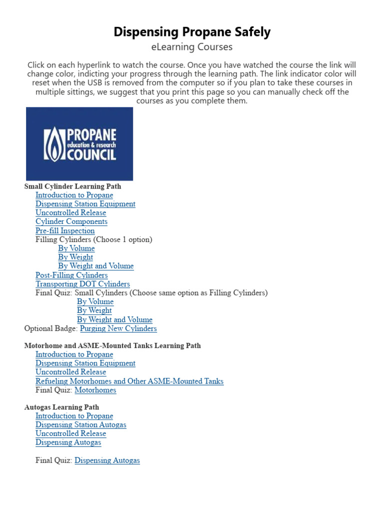 Dispensing Propane Safely | PDF