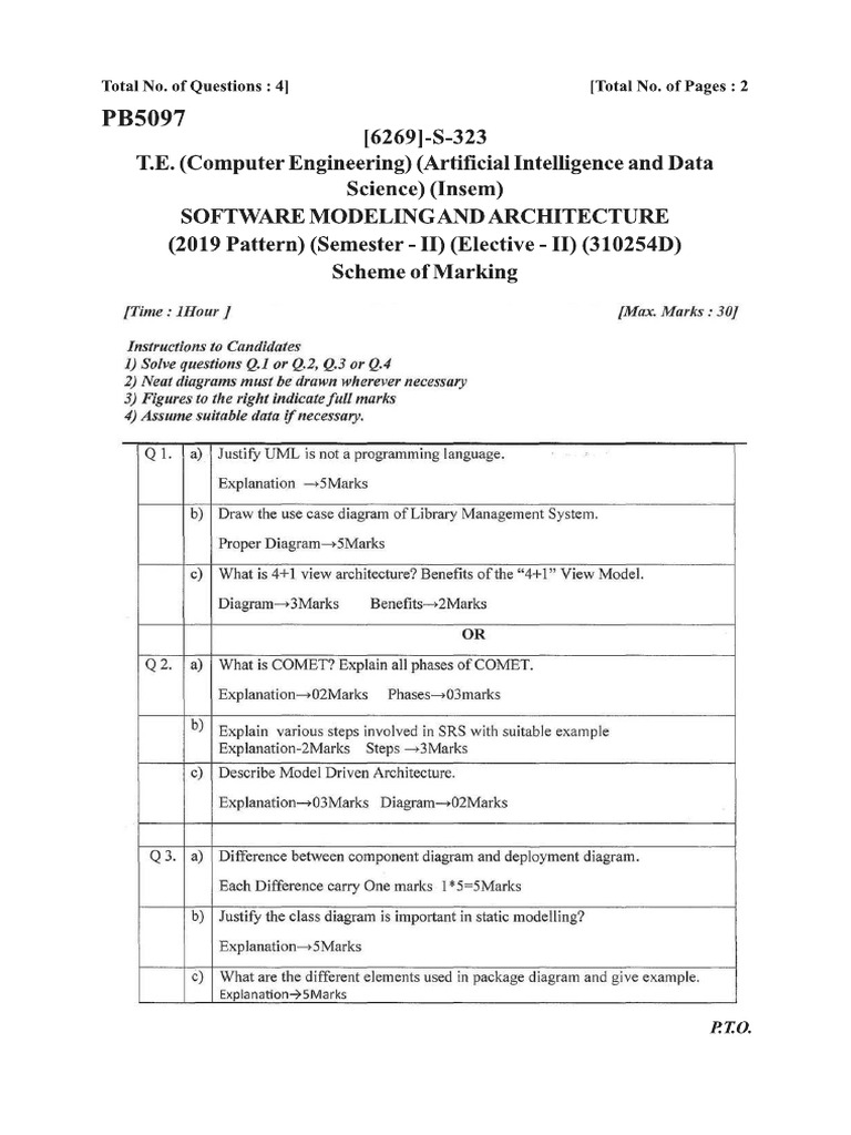 TE COMP SMA Insem Paper | PDF