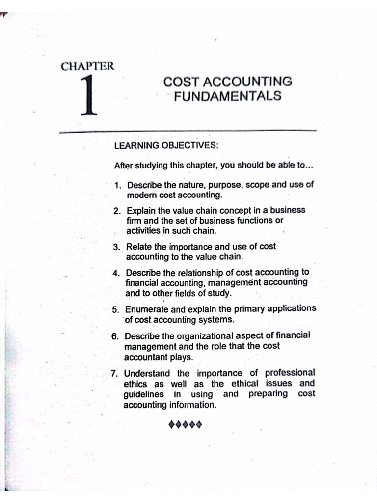 Chap 1 Cost Acc | PDF