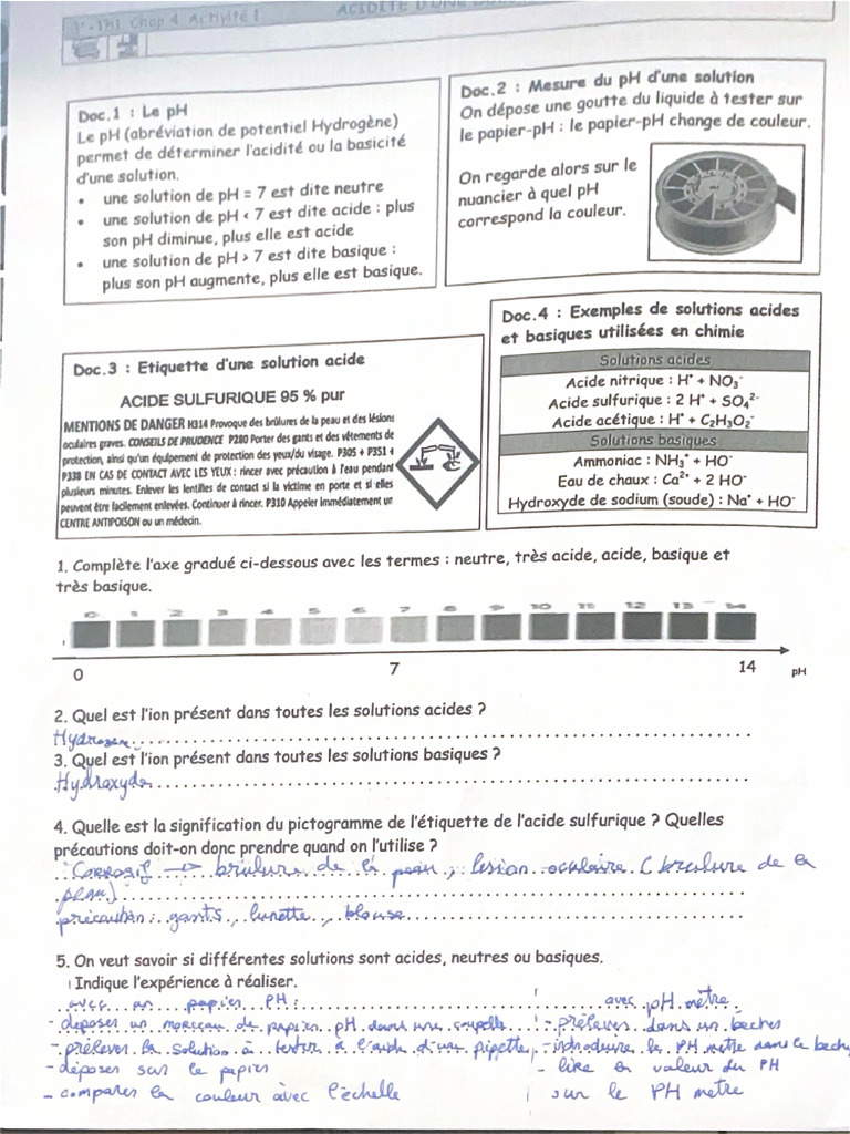 Le PH - Physique Chimie | PDF
