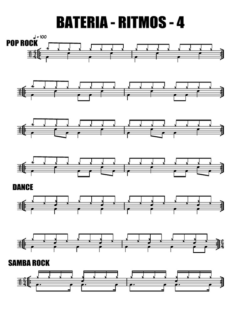 BATERIA - LIC ºA Âo - 4 - RITMOS | PDF