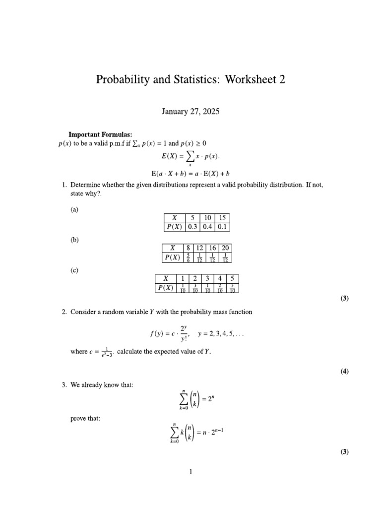Worsheet 2 | PDF