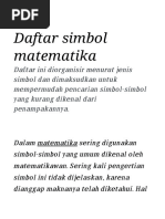 Daftar Simbol Matematika - Wikipedia Bahasa Indonesia, Ensiklopedia ...
