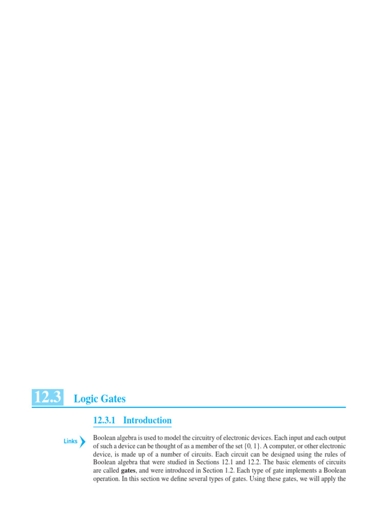 Discrete Mathematics Chapter 12 - 2 Logic Gates | PDF | Logic Gate ...