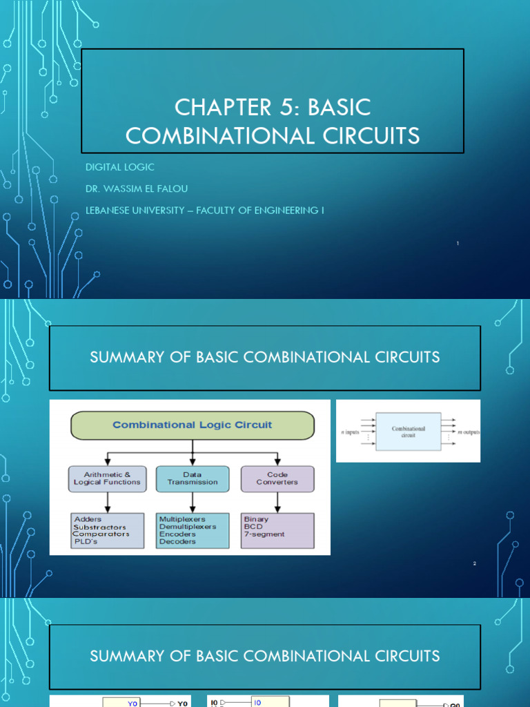 Chap5_Basic_Combinational_Circuits | PDF | Read Only Memory | Logic Gate