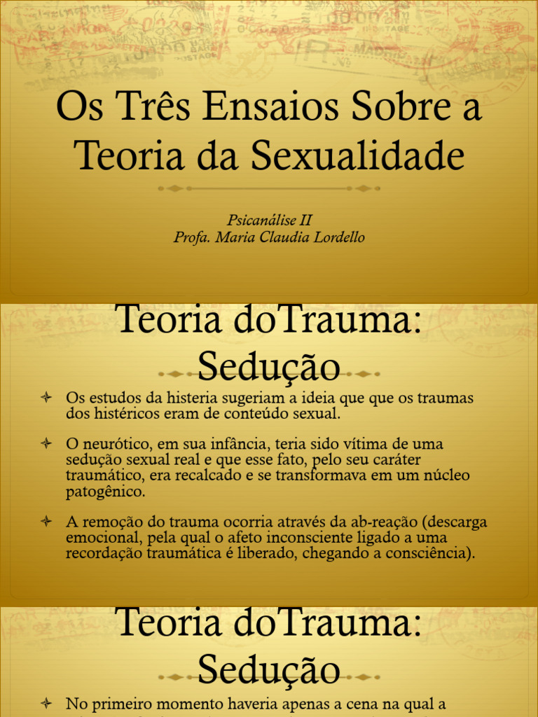 Tres Ensaios Sobre A Teoria Da Sexualidade | PDF | Édipo | Complexo de Édipo