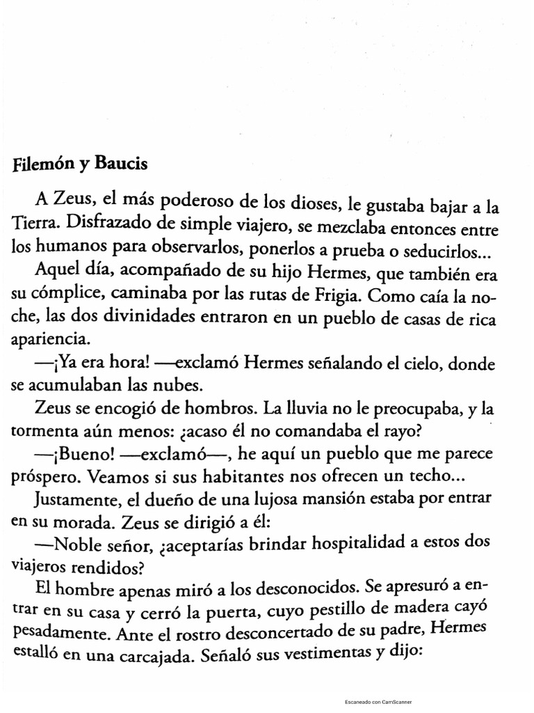 Filemón y Baucis | PDF