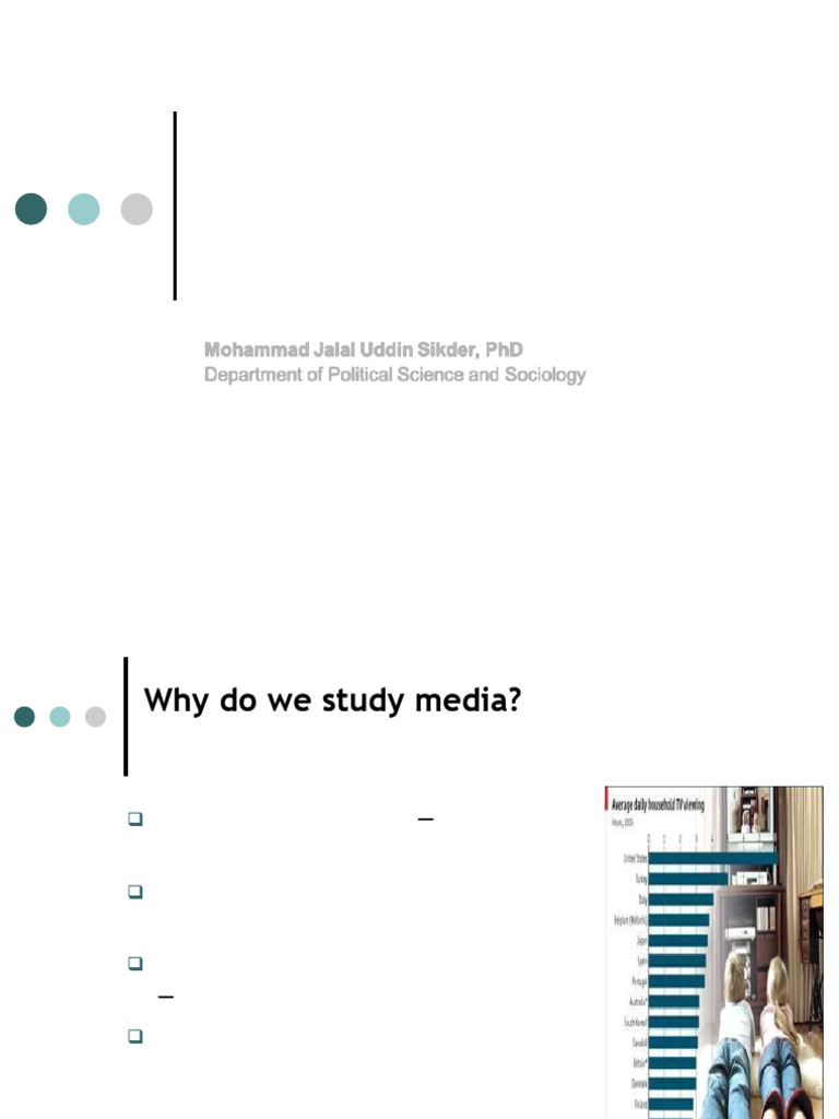 Lecture - 23 - Sociology of Mass Media | PDF | Blog | Computer Network