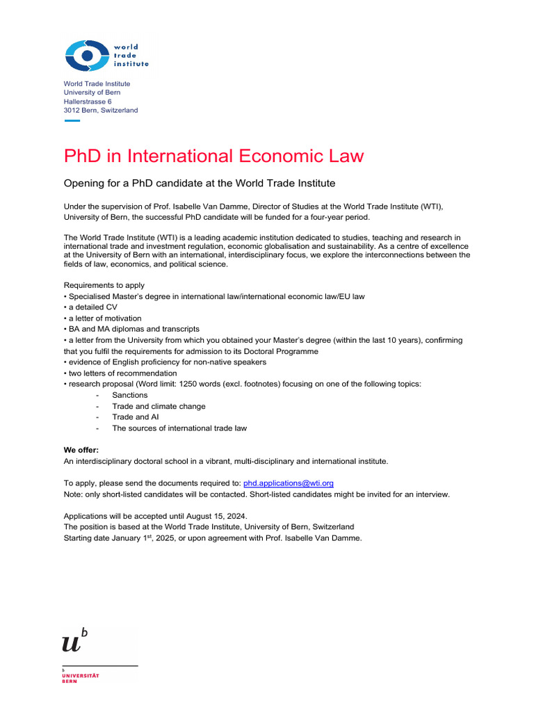 PHD Call Ivd | PDF