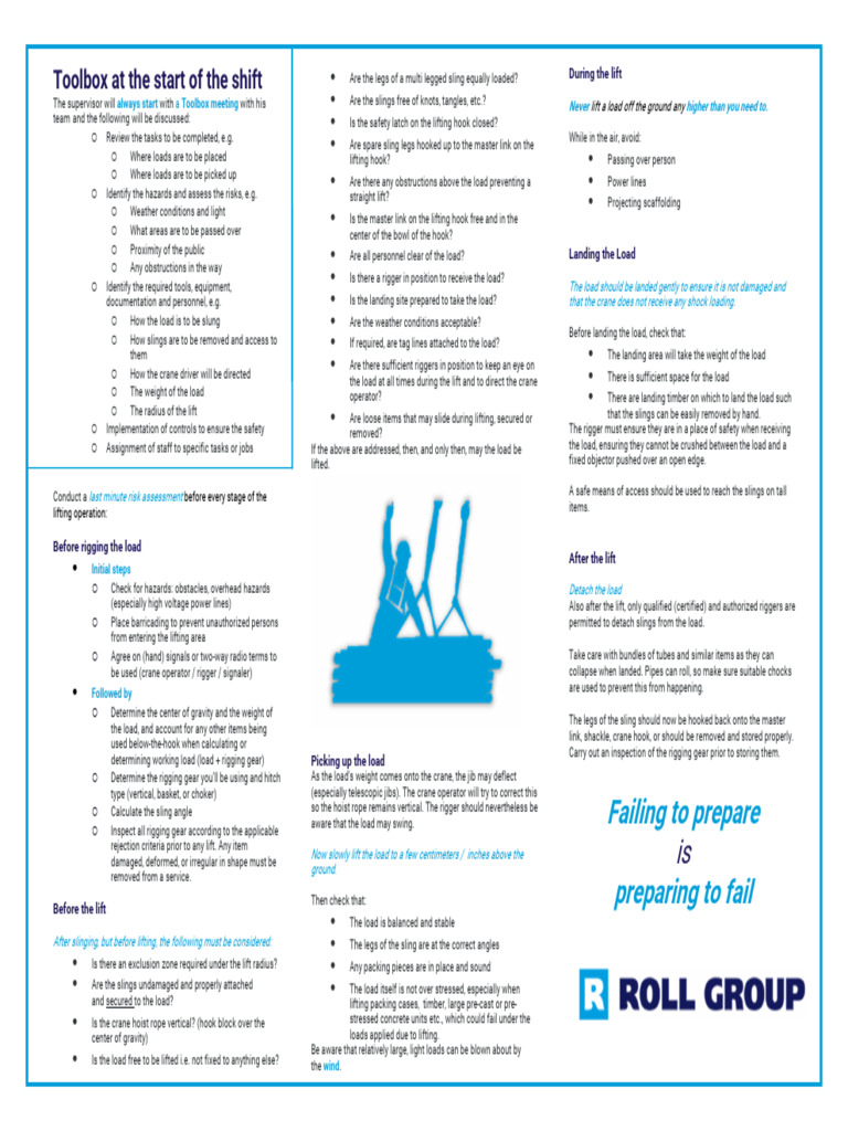 Crane Safety and Lifting Protocols | PDF | Crane (Machine)