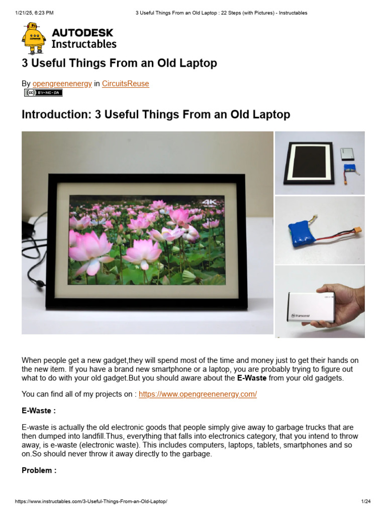 3 Useful Things From An Old Laptop - 22 Steps (With Pictures ...