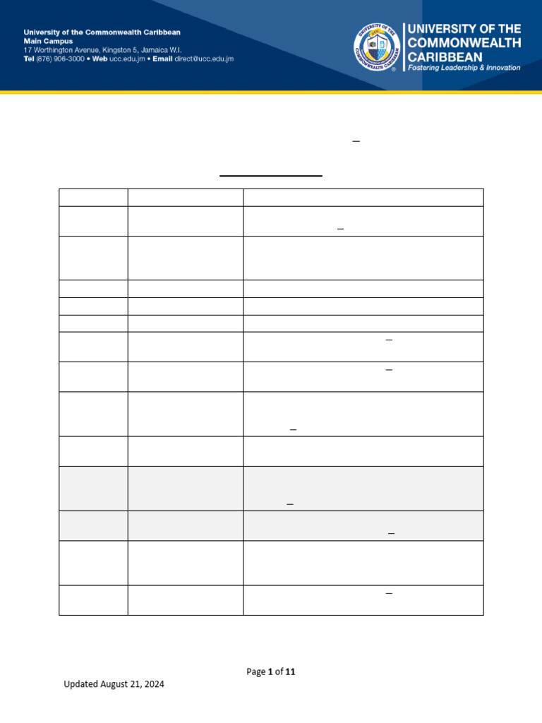 UCC Academic Affairs Academic Calendar 2024 - 2025 (general)_0 | PDF ...