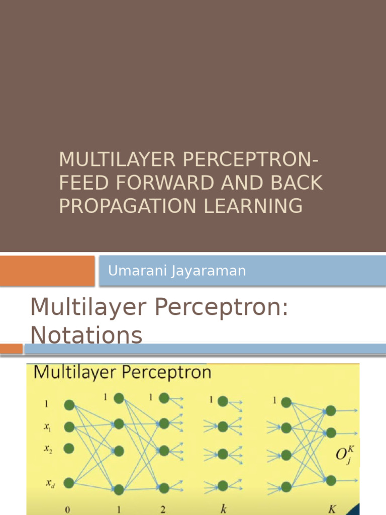Lect 3 Multilayer Perceptron Pdf Algorithms And Data Structures Theoretical Computer Science