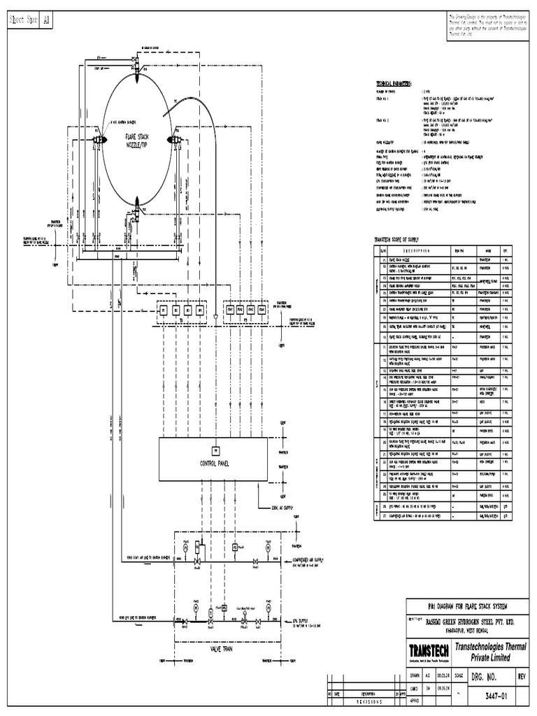 Flare Stack-P&I Diagram | PDF