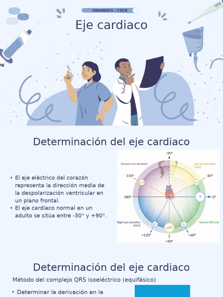 Eje Cardíaco y Morfología del ECG | PDF | Medicina Interna | Cardiología
