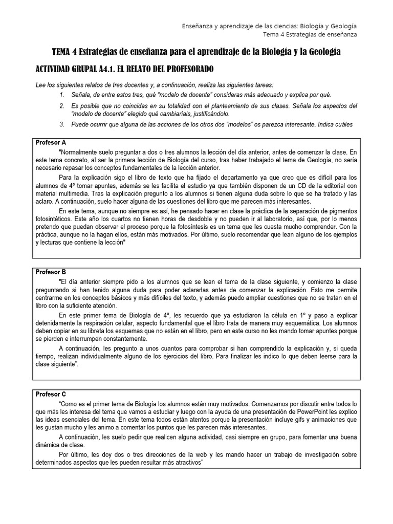 Actividades Documentos Tema 4 2020 2021 | PDF | Enseñando | Ddt