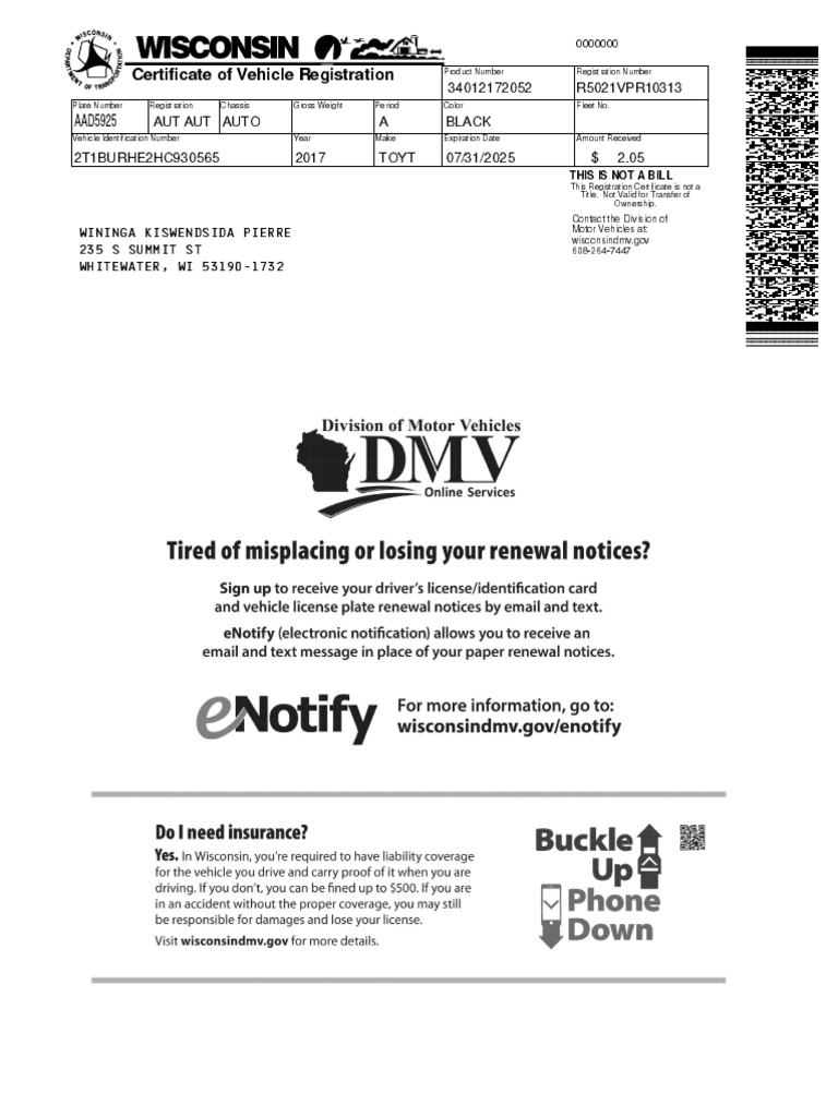 CofrCertificate of Registration | PDF | Motor Vehicle | Driving