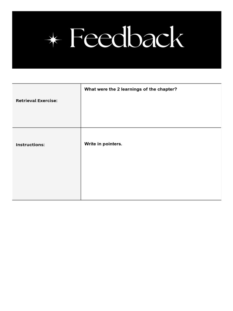 Practice Retrieval Exercise | PDF