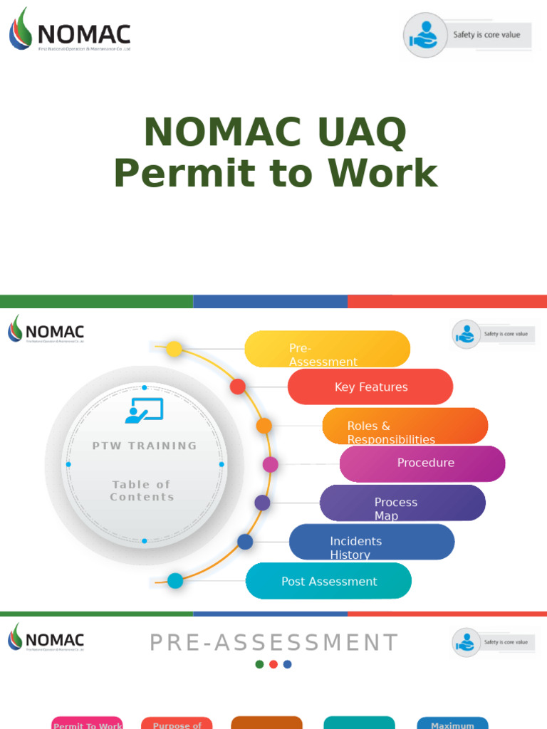 NOMAC PTW Training Overview | PDF | Underwater Diving | Occupational ...