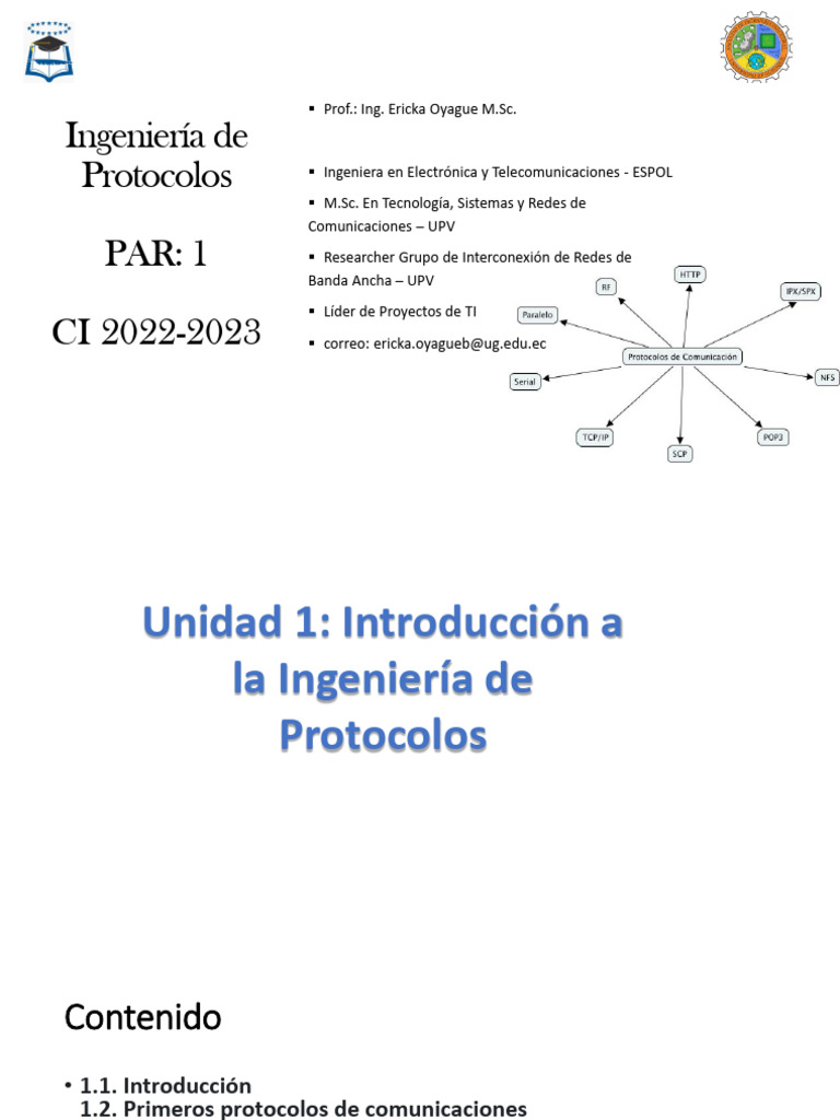Iintroducción Ingeniería de Protocolos | PDF | Protocolo de Control de Transmisión | Red de ...