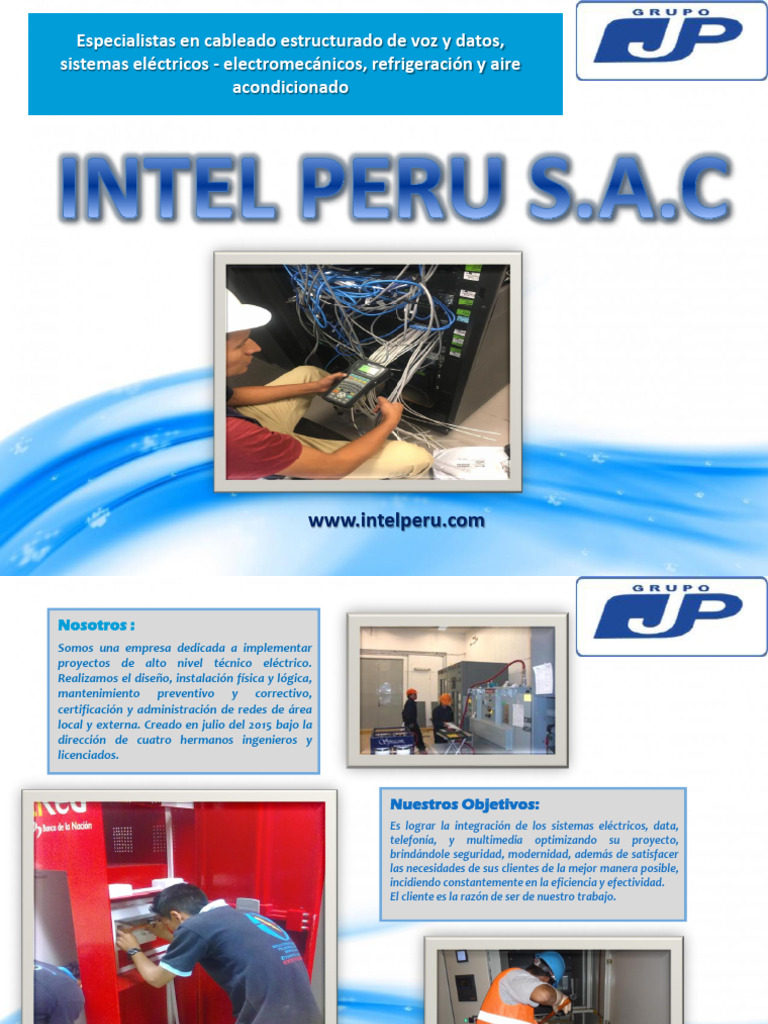 Broch Intel Peru SAC | PDF | Circuito cerrado de televisión | Transformador