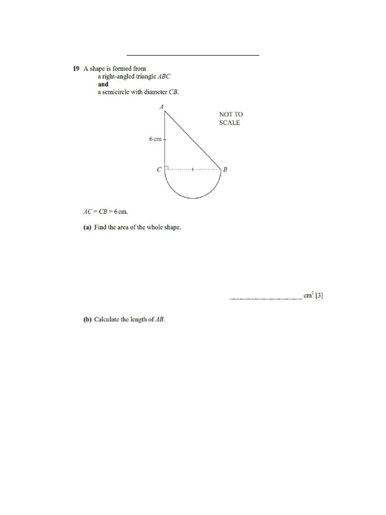 Compound Shape Practice Questions | PDF