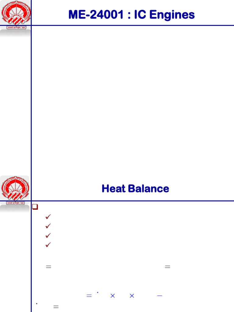 Heat Balance | PDF | Engines | Water