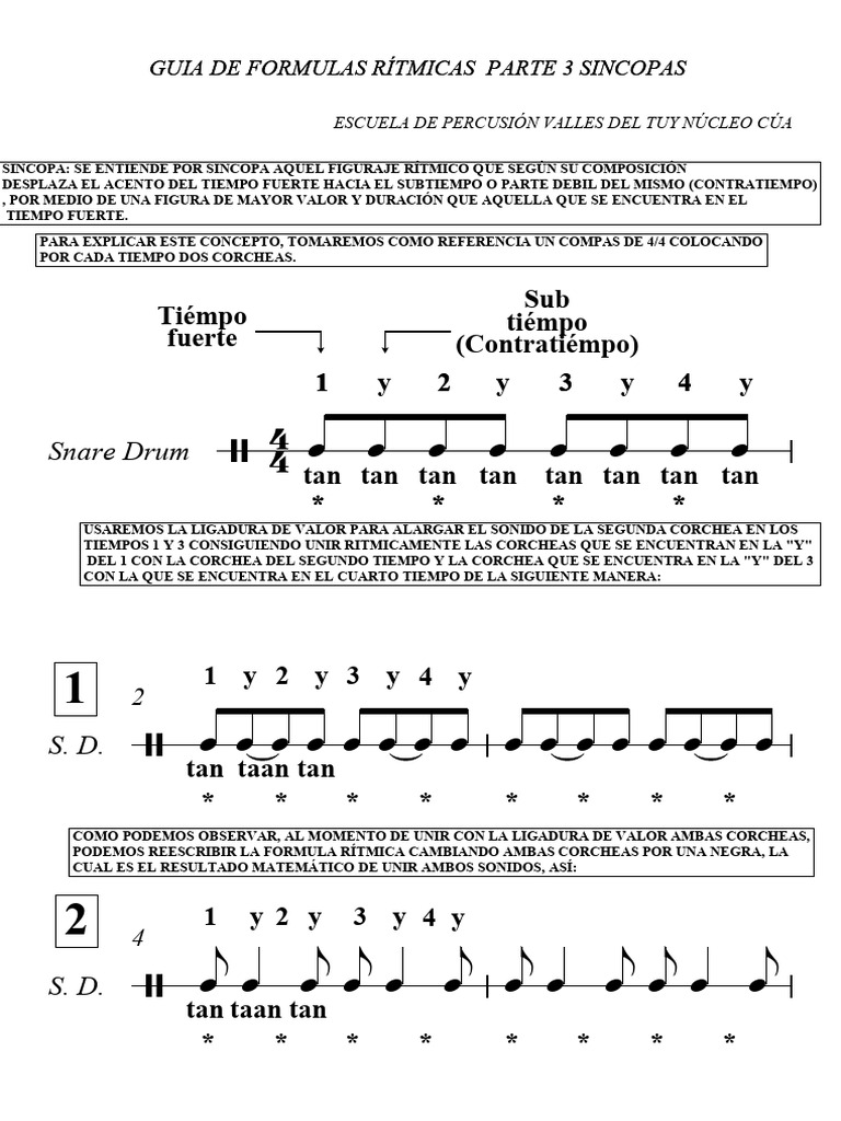 Guia de Rítmica3 | PDF | Composiciones Musicales | Elementos de la música