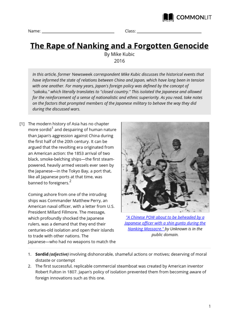 Cheuk Lung Lin - The - Rape - of - Nanking - and - A - Forgotten ...