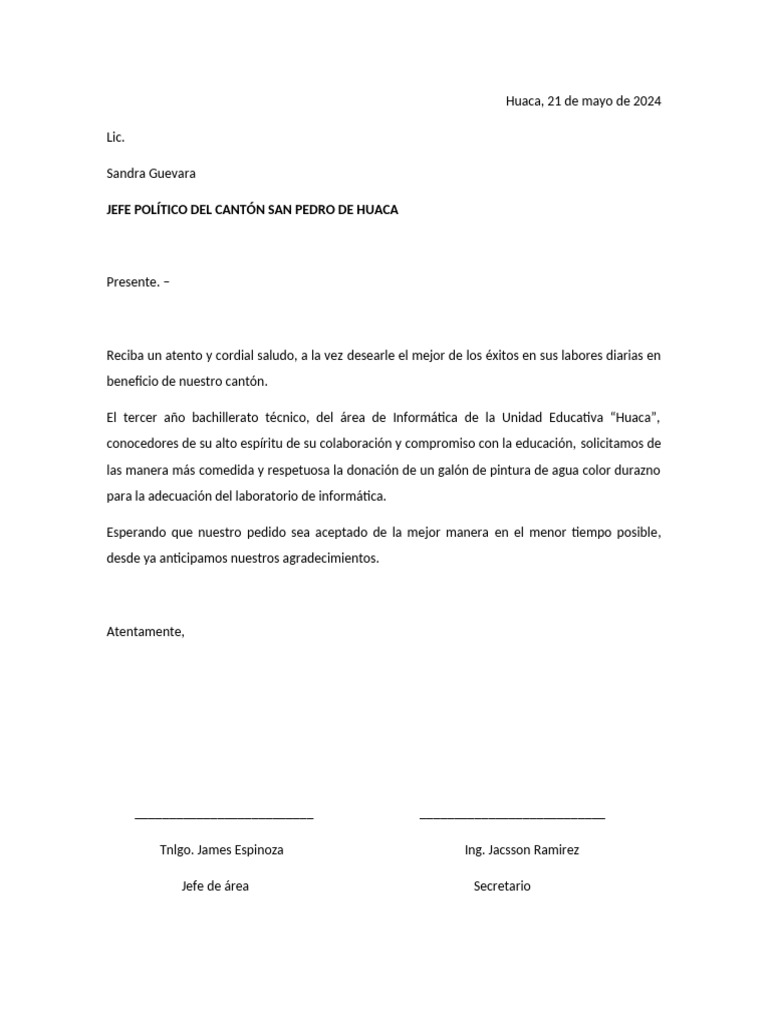 CARTA COMBINADA | PDF