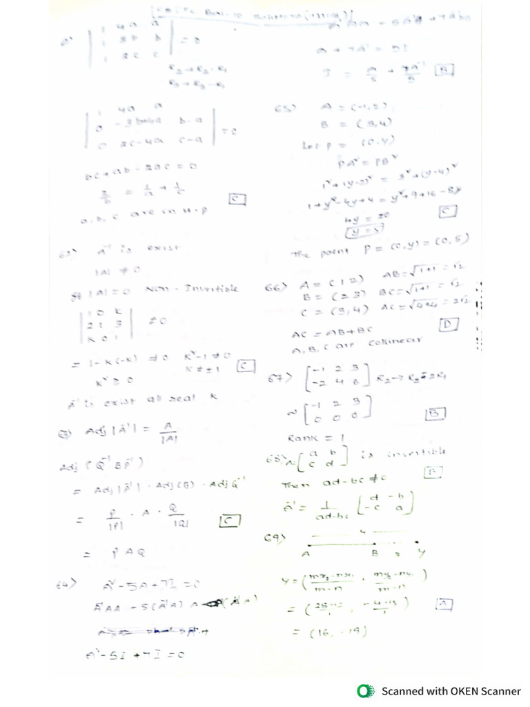 Mains W.T 10 MATHS. SOLUTIONS | PDF