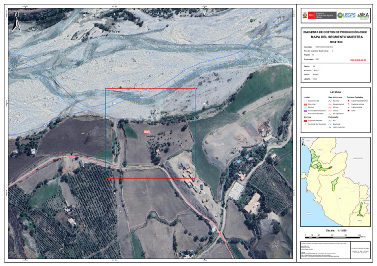 Mapa del Segmento Río Pisco | PDF | Tecnología geográfica | Cartografía