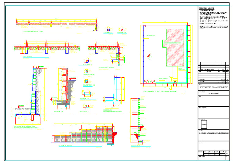 01 Perimeter Wall Plan | PDF | Civil Engineering | Building Engineering