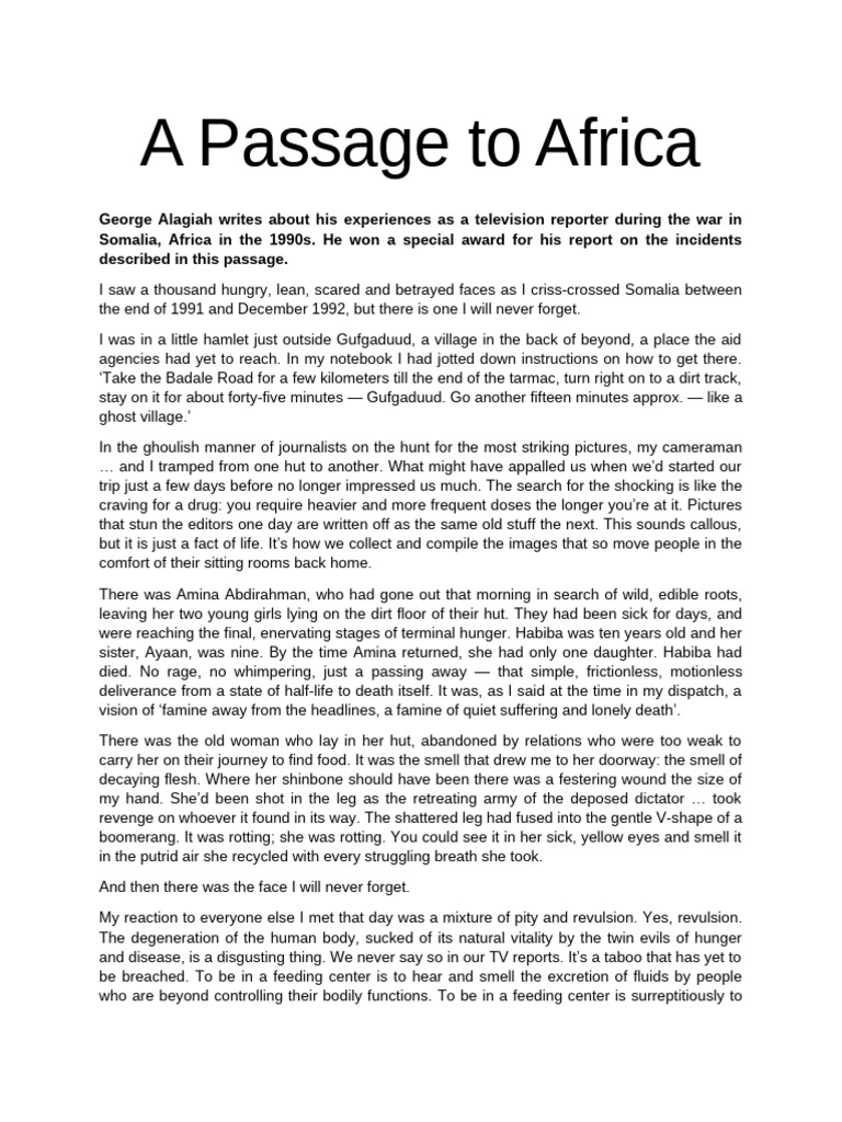 A-Passage-to-Africa---Passage | PDF