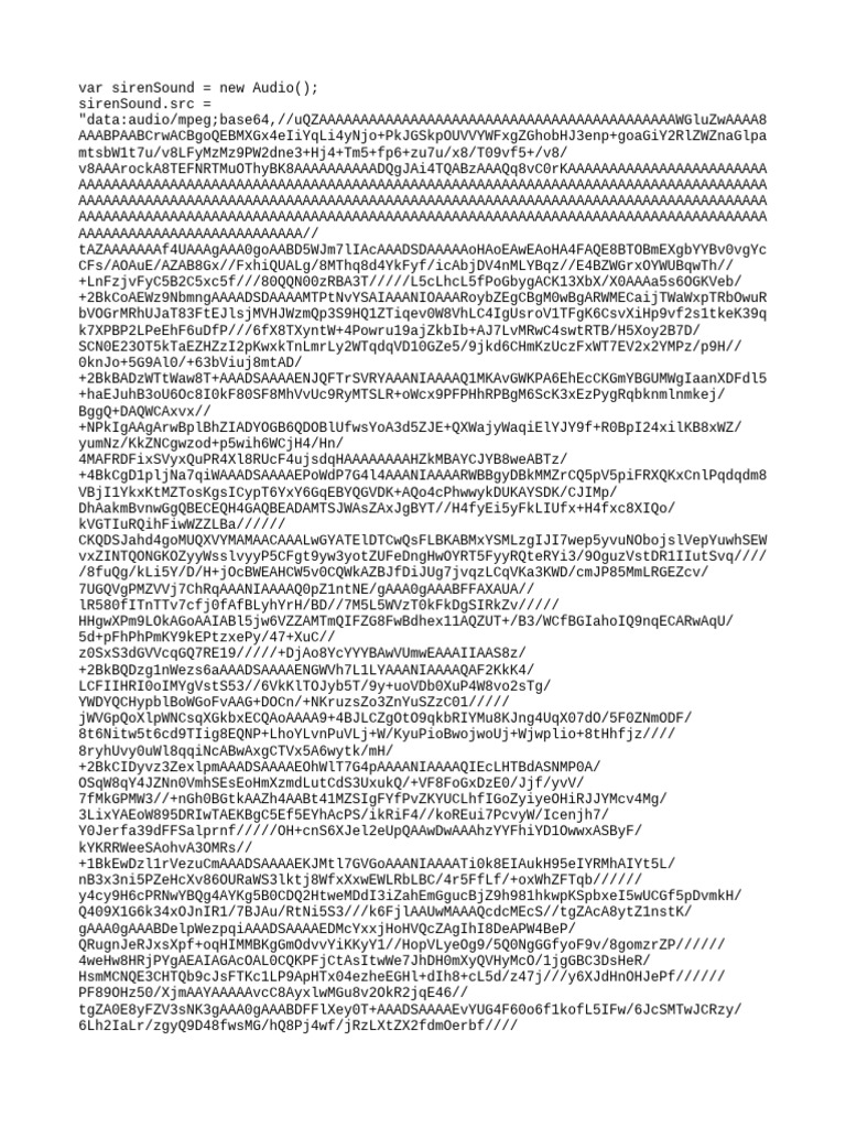 Base64 Siren Sound Audio File | PDF