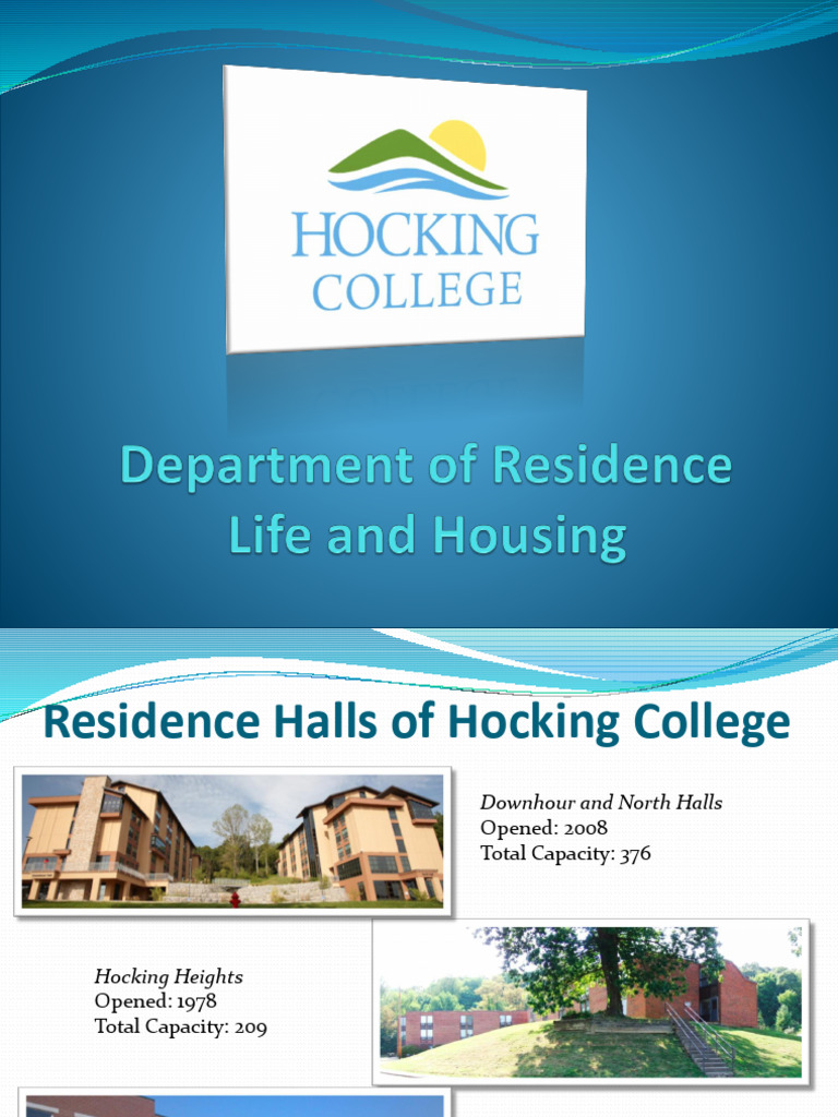 Hocking College Residence Halls Overview | PDF