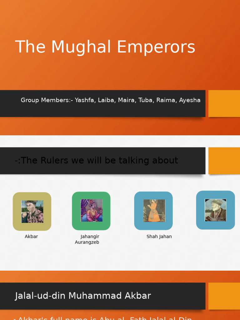 The Mughal Emperors | PDF | Mughal Empire
