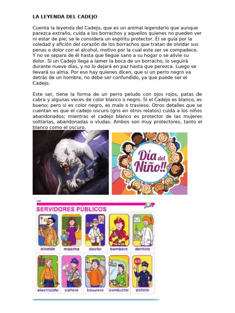 La leyenda del Cadejo: protector y mito | PDF
