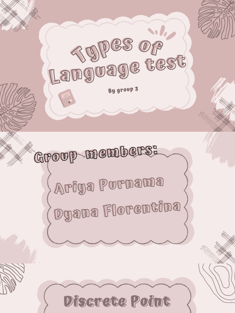 Types of Language Testing Methods | PDF | Learning | Human Communication
