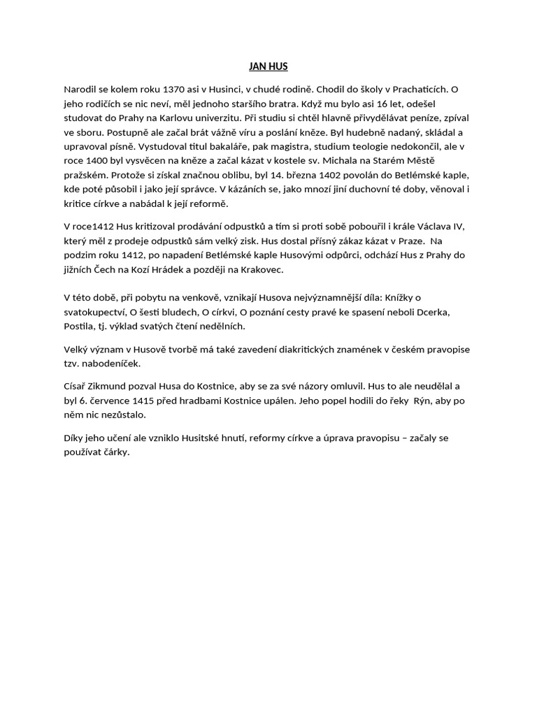 Jan Hus | PDF