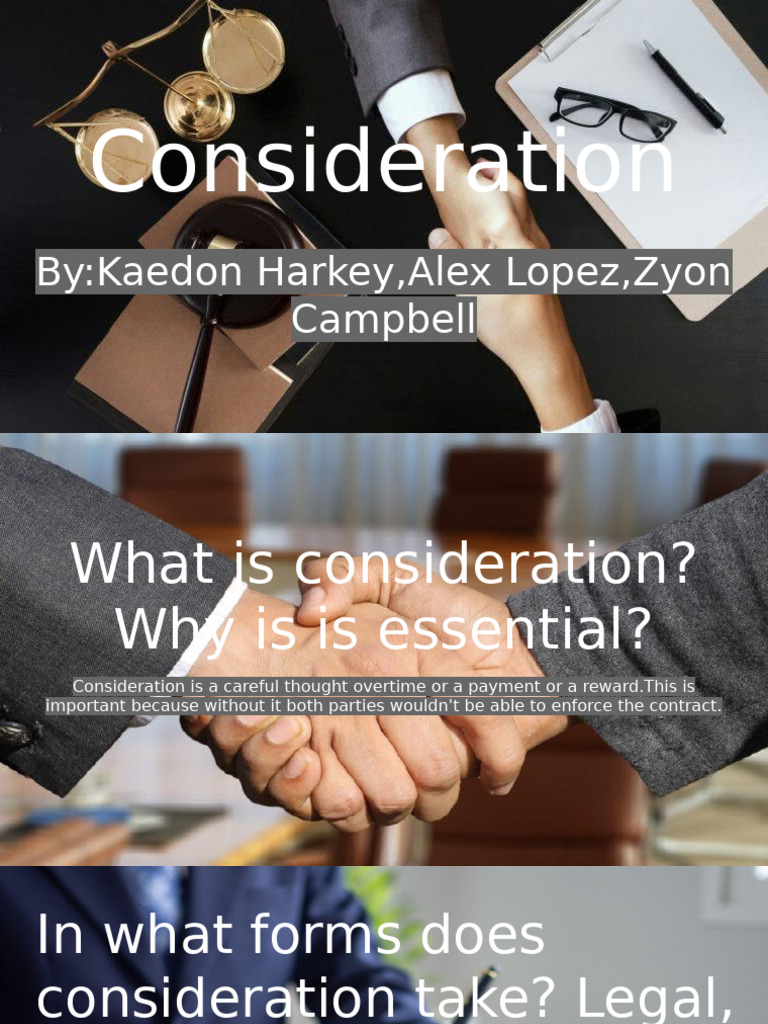 Consideration Contract | PDF